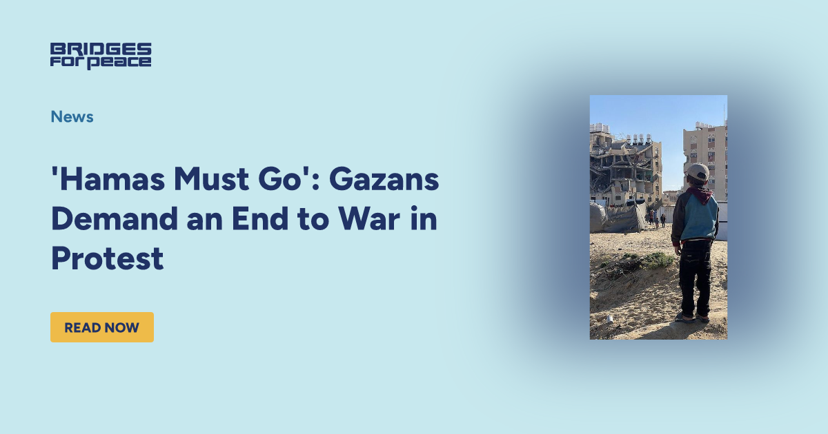 'Hamas Must Go': Gazans Demand an End to War in Protest 'Hamas Must Go': Gazans Demand an End to War in Protest